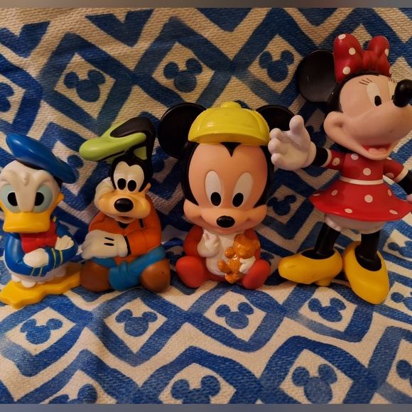 Disney | Toys | Vintage Disney Set Of 4 Pvc 5 Figurines Baby Mickey ...